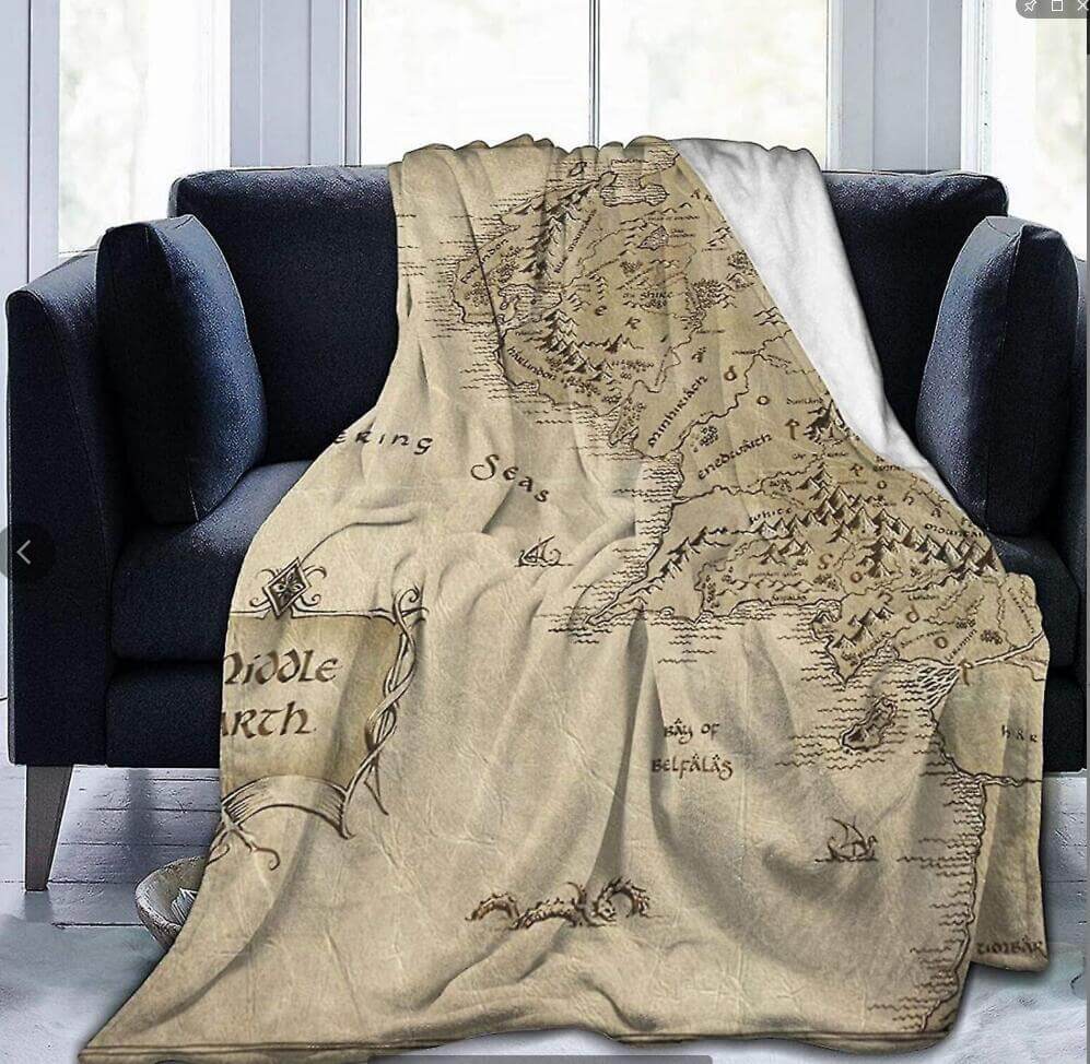 Middle Earth Map Blanket – Esserny